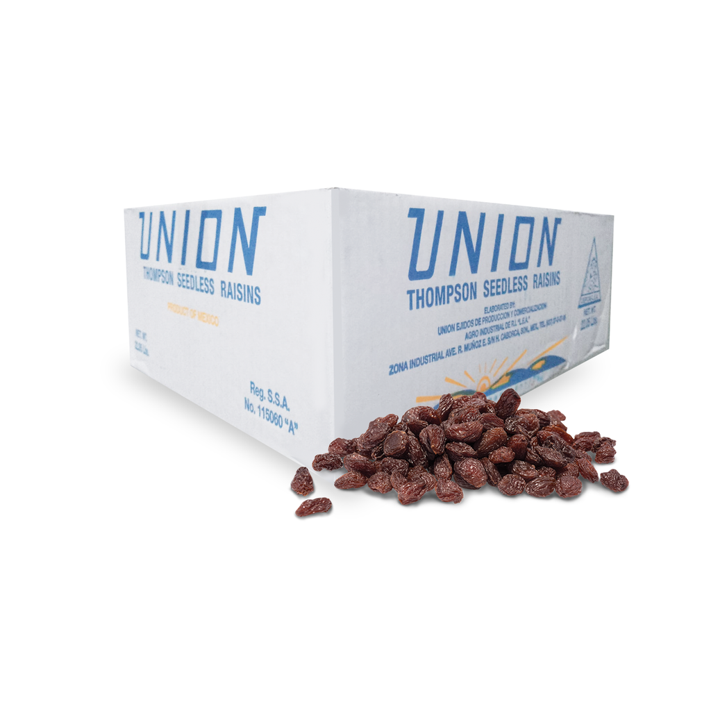 Pasas sin Semillas Thompson disponible en caja de 22 lb – NTD Ingredientes
