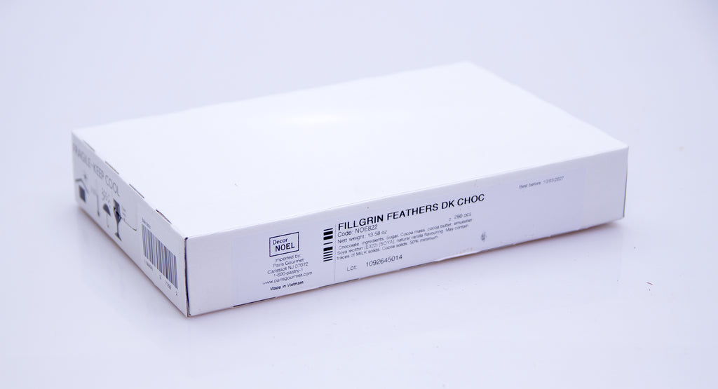 Caja 1.5 LB - Filigrama Chocolate Alas (Feathers) 280/1 – NTD Ingredientes