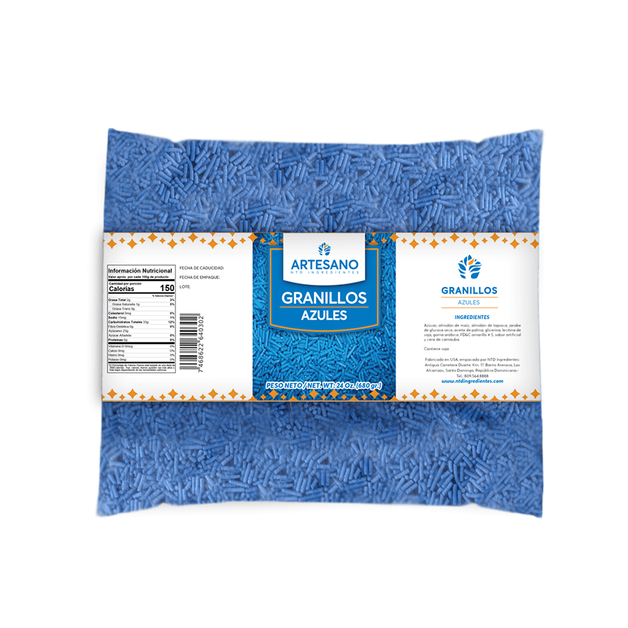 Granillo Azul Artesano Funda 24 OZ – NTD Ingredientes