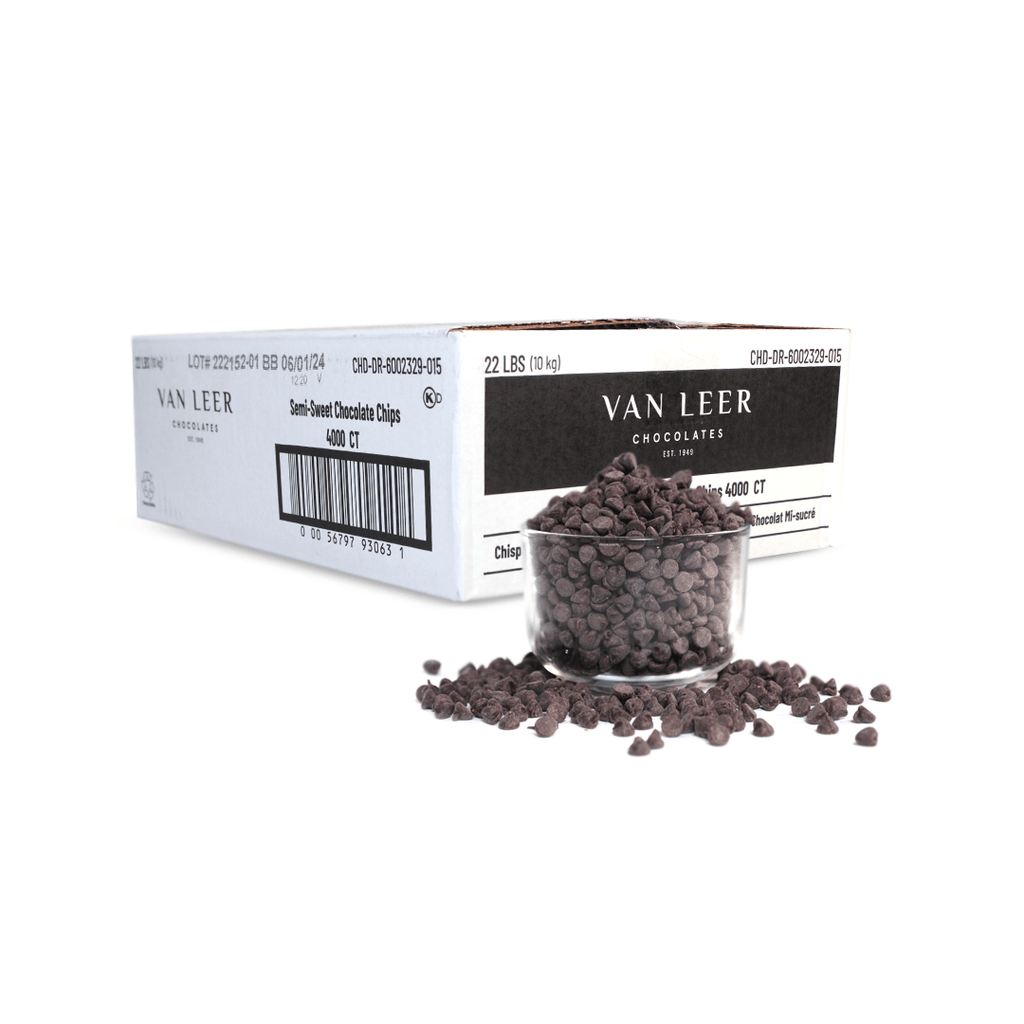 Van Leer Semi-Sweets Chocolate Chips 4,000 22 LBS – NTD Ingredientes