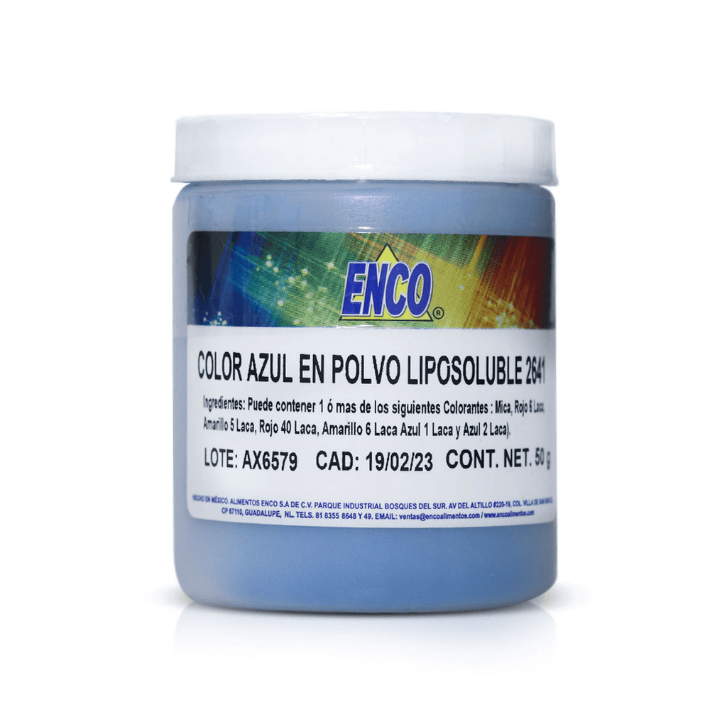 Color azul en polvo liposoluble frasco 50G – NTD Ingredientes