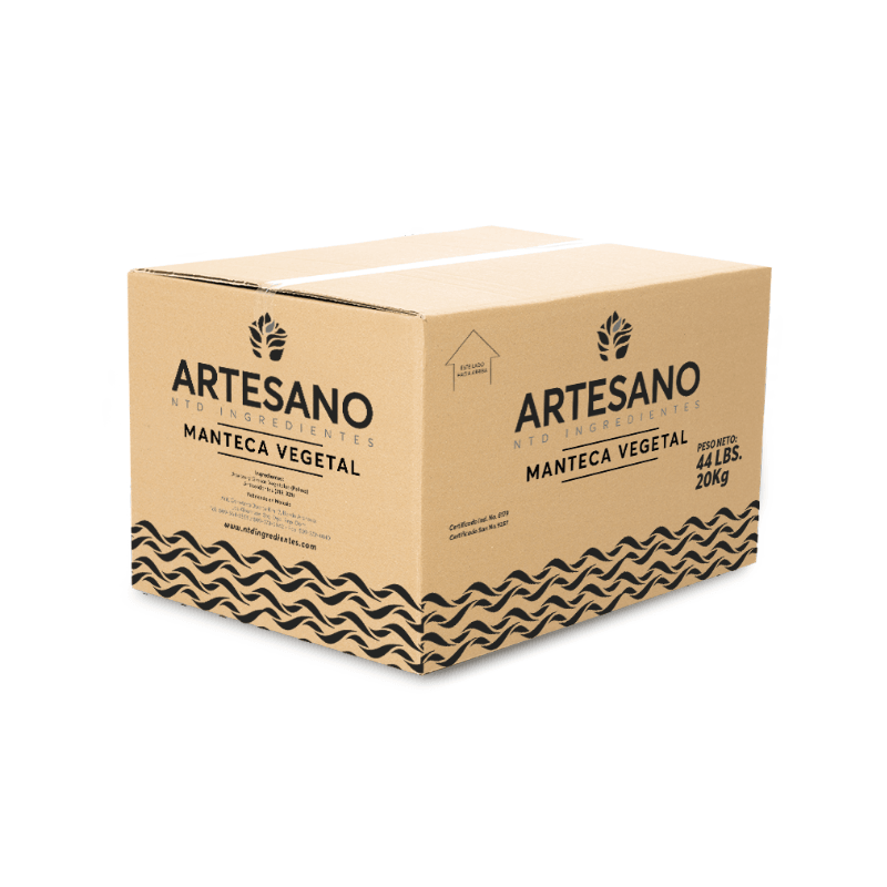CAJA 44 Lb - Manteca Vegetal Artesano – NTD Ingredientes